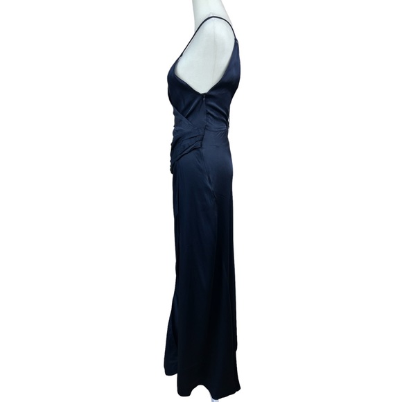 Zara Dresses Zara Sexy High Slit Satin Maxi Dress Poshmark